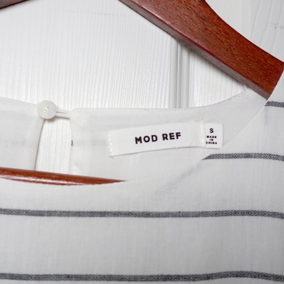 Mod Ref | Dresses | Mod Ref Billy Dress White And Black Striped | Poshmark